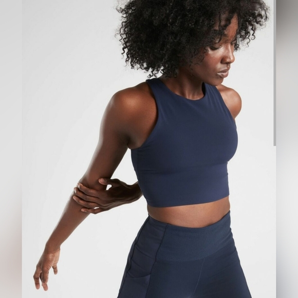 Athleta | Intimates & Sleepwear | Athleta Conscious Crop Navy | Poshmark